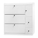 Versatile Tipping Bucket Shoe Cabinet with 3 Flip Drawers, Maximum ...