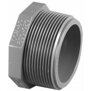Charlotte Pipe PVC-08113-1400HA Schedule 80 PVC Male Pipe Plug, 1 ...