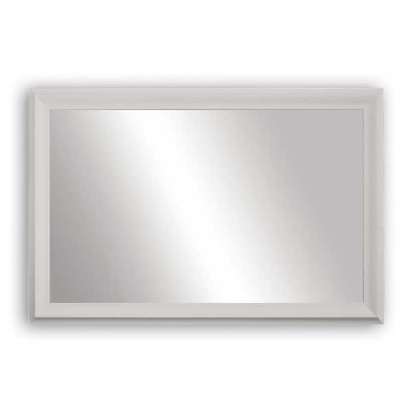 Woodford White Framed Vanity Mirror - Bed Bath & Beyond - 34421700