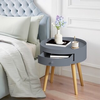 Small Tea Table With Drawer,Side Coffee Table for Bedroom,Living Room ...