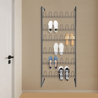 Metal Hanging Shoe Rack Wall Mounted Shoe Organizer - Bed Bath & Beyond ...