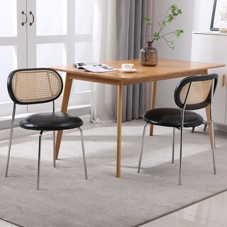 Modern Industrial Upholstered Dining Chairs for Kitchen( Set of 2 ...