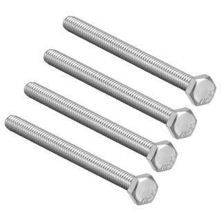 M8 Thread 130mm 304 Stainless Steel Hex Head Screw Bolts Fastener 4pcs ...