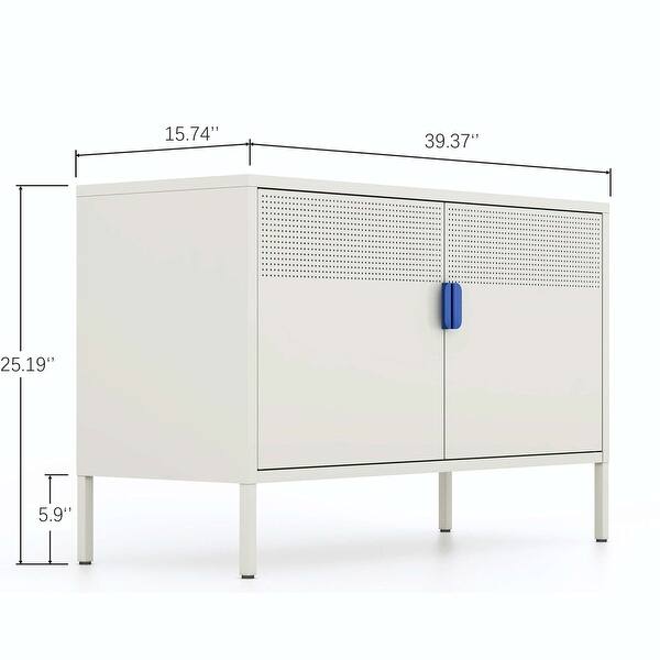 Free Standing Metal Storage Locker Cabinet - Bed Bath & Beyond - 37822610