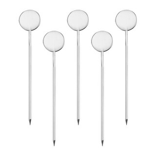 Metal Cocktail Toothpicks Round Shape Drink Picks Cocktail Skewer ...