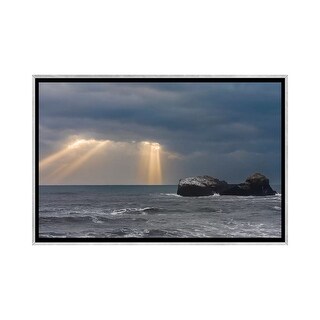 iCanvas "Coast Near Vik Y Myrdal During Winter. Storm At Dyrholaey ...