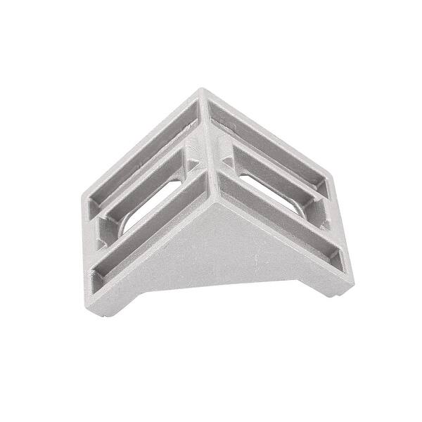 Silver Tone 40mmx40mm 2 Holes 90 Degree Corner Brace Angle Bracket 5Pcs - Silver Tone - Bed Bath ...