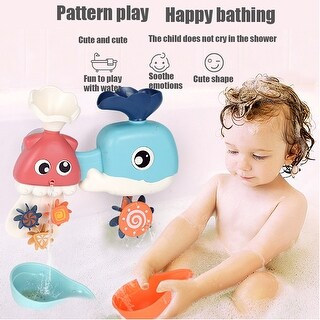 Children's Bathroom Whal Shower Toy Baby Toy Water Spray Toy Gift Set ...
