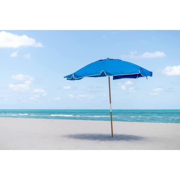 7.5ft Heavy Duty HIGH Wind Beach Umbrella Commercial Grade Patio Beach ...