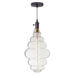 Bulbrite LED Grand Bulb and Pendant Kit of (1) 4 Watt Clear Glass 15 ...