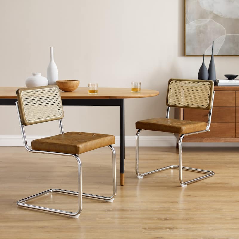Art Leon Modern Upholstered Dining Chairs (Set of 2) - Overstock - 36712525