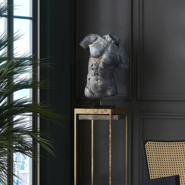 Sagebrook Home Modern Neutral Unique Cracked Man Torso Decorative ...