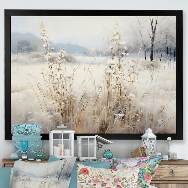 winter framed canvas