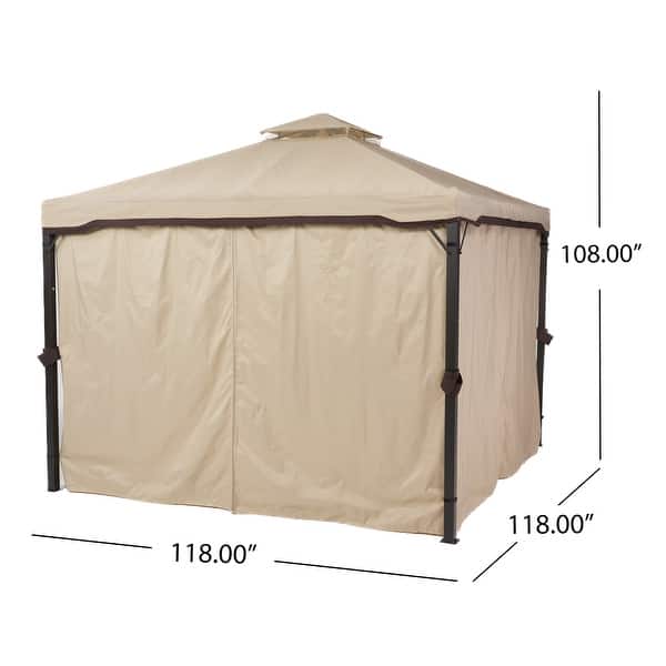 Skyline Fabric Gazebo by Christopher Knight Home - Bed Bath & Beyond ...