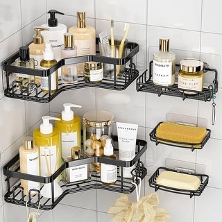 5-Pack Shower Organizer, Large Capacity Stainless Steel Shower Caddy ...