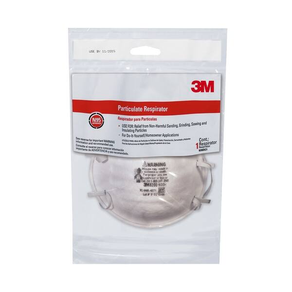 3M N95 Sanding and Fiberglass Respirator White 2 pk - Bed Bath & Beyond ...