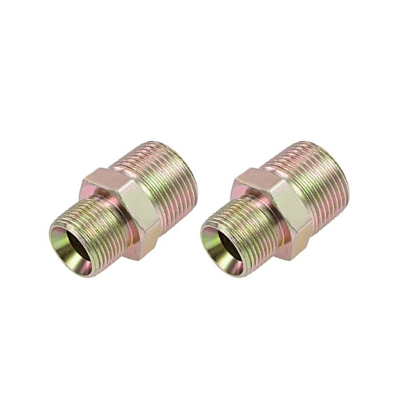 Reducing Pipe Fitting - Reducer Hex Nipple - BSP Male Connector Zinc ...