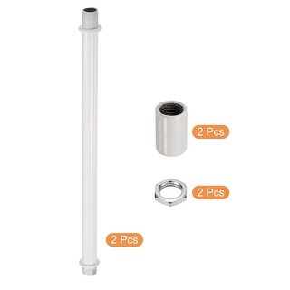 2set M10x1 Threaded Extension Rod Kit 200mm Coupling Nut with Pipe Hex ...