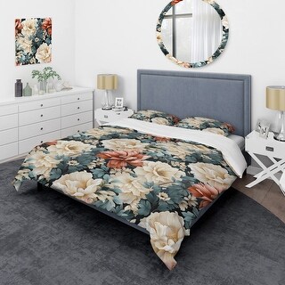 Designart "Subdued Enchantment Moody Patterns II" Cottage Bedding Cover ...