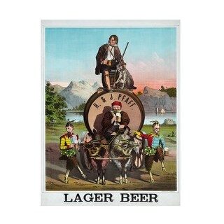 Print Collection 'Lager Beer' Canvas Art - Bed Bath & Beyond - 39535415
