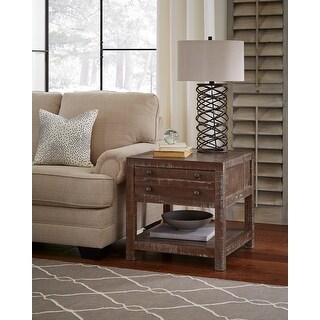 Townsend Solid Wood Side Table in Java - Bed Bath & Beyond - 31276191