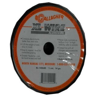 Gallagher AXL142640 XL Aluminum Electric Fence/Utility Wire, 14-Gauge ...
