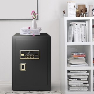 Electronic Digital Steel Security Safe with Keypad and Key Lock - Bed ...