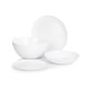 Luminarc Ammonite White Glass Dinnerware Set of 19 for 6 - Bed Bath & Beyond - 37386273