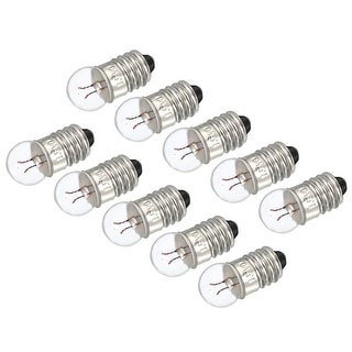 20Pcs E10 Screw Base Bulbs DC 1.5V Mini Miniature Lights, Warm Yellow ...
