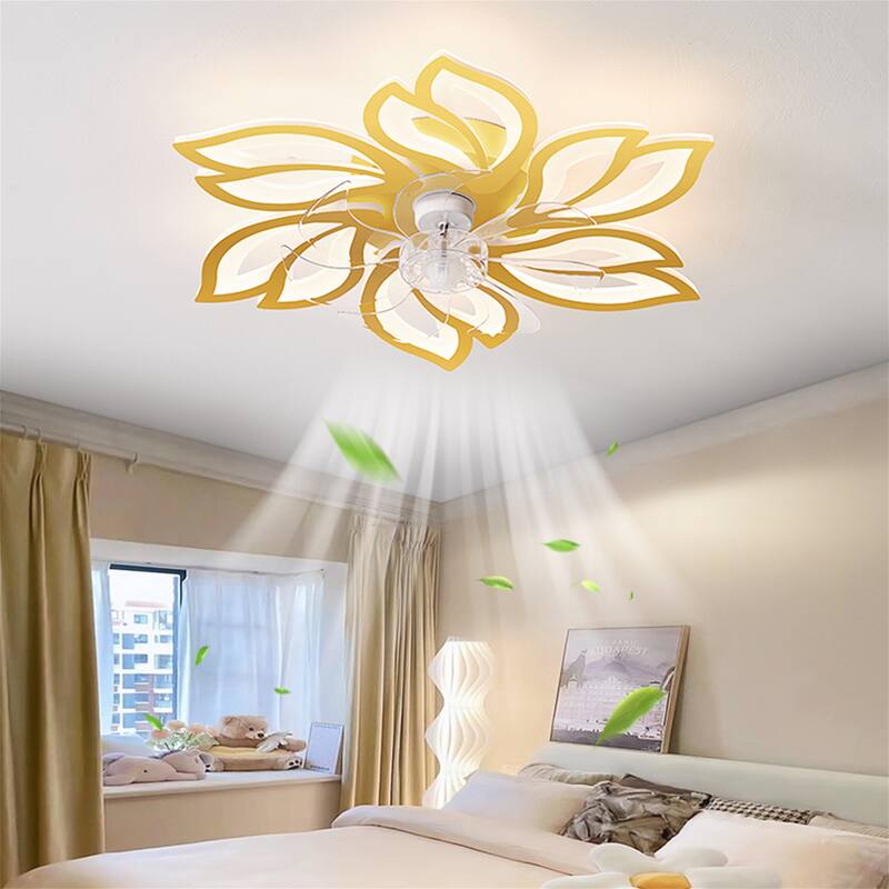 26Inches Ceiling Fan with Lights Remote Control Dimmable LED - On Sale ...