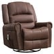 Lazy Boy Swivel Manual Reclining Chair, Rocker Chair w/Heat & Massage ...
