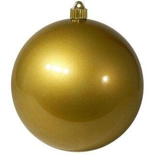 Shiny Candy Gold Shatterproof Christmas Ball Ornament 8" (200mm) - Bed ...