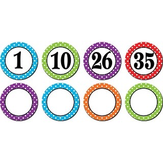 Polka Dots Numbers Magnetic Accents - Bed Bath & Beyond - 17103179