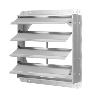 16-Inch Square Aluminum Automatic Gravity Shutter Louver Vent - Bed ...