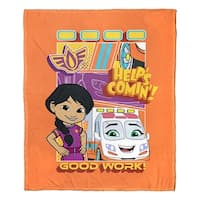 Disney Junior Firebuds Violet And Axl Silk Touch Throw - Bed Bath ...