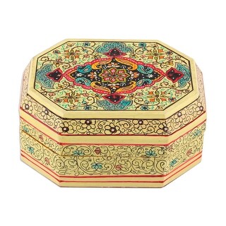 Novica Handmade Persian Shield Decorative Wood Box - Bed Bath & Beyond ...