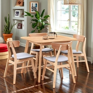 Modern Simple Design Square Kitchen Table Sets, 1 Table with 4 Chairs ...