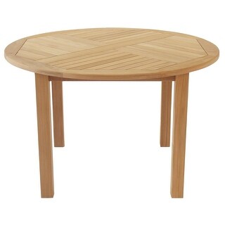Teak Dining Table Asia - Round 48" (120 cm) KD - Bed Bath & Beyond ...