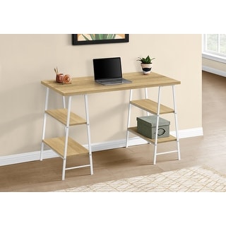Industrial-Style Computer Desk with 4 Open Shelves - Bed Bath & Beyond ...