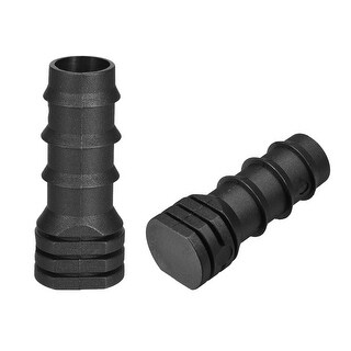 Barb Drip Pipe End Closure Cap Connector for 20mm Dia PE Hose 20pcs ...