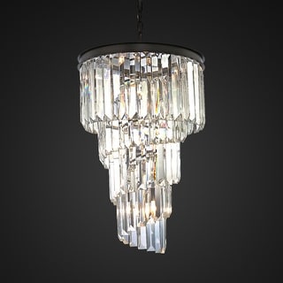 Helix Chandelier 27" With 6 Lights And Iron Finish - 27.00 - Bed Bath ...