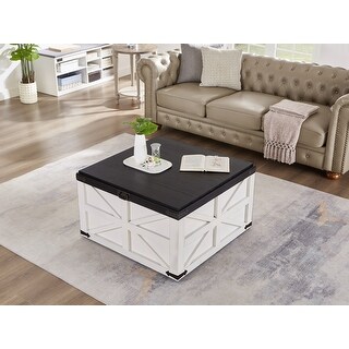 Lift Top Coffee Table Square Cocktail Tables Center Table with Pull Tab ...