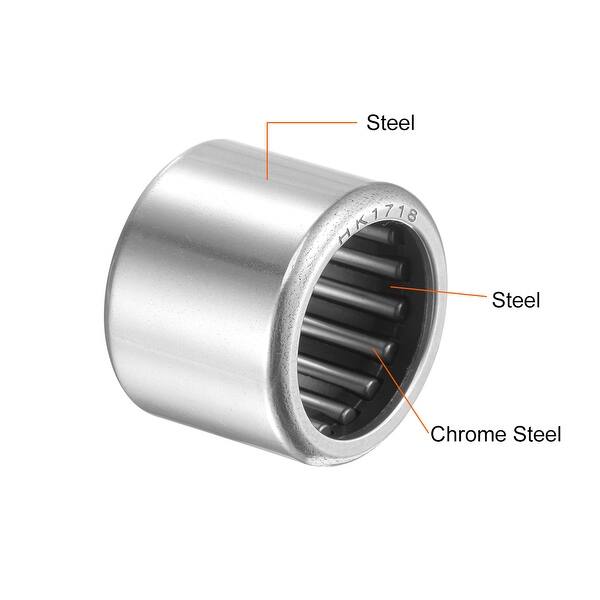 Needle Roller Bearings, Open End, Stamping Steel Drawn Cup, Metric ...