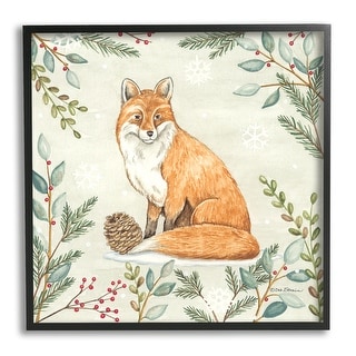Stupell Fox in Winter Forest Framed Giclee Art Design by Deb Strain - Bed Bath & Beyond - 39059483