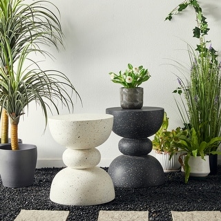 Glitzhome 17"H Multi-functional MGO Garden Stool Outdoor Table - Bed ...