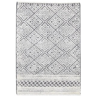 One of a Kind Hand-Knotted Modern 2' x 3' Geometric Wool Brown Rug - 2 ...