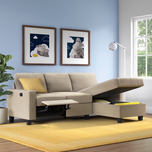 Serta palisades reclining sectional with right storage chaise store