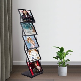 5-Tier Magazine Rack Holder Brochure Stand Shelf - Bed Bath & Beyond ...