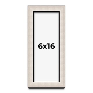 6x16 Shadow Box Frame Silver Real Wood Contemporary Shadowbox Display ...