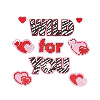 Wild For You Window Clings, Party Decor, 1 Piece - 11 3/4" x 7/8" - Bed ...